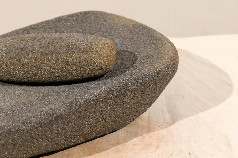 Central American Grain Grinding Stone Mortar at 1stDibs