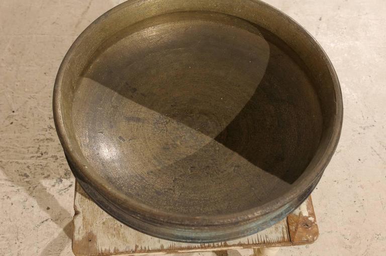Southern Indian Uruli Vessel of Heavy Bell Metal in Aged Bronze and ...