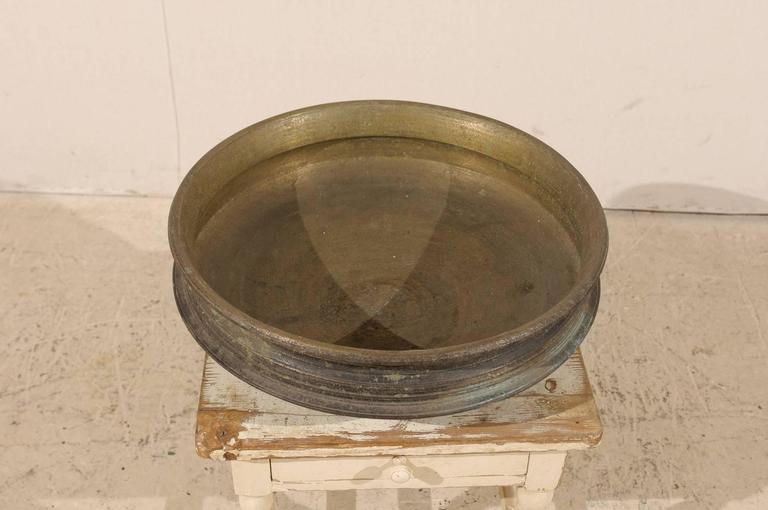 Southern Indian Uruli Vessel of Heavy Bell Metal in Aged Bronze and ...