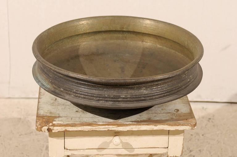 Southern Indian Uruli Vessel of Heavy Bell Metal in Aged Bronze and ...