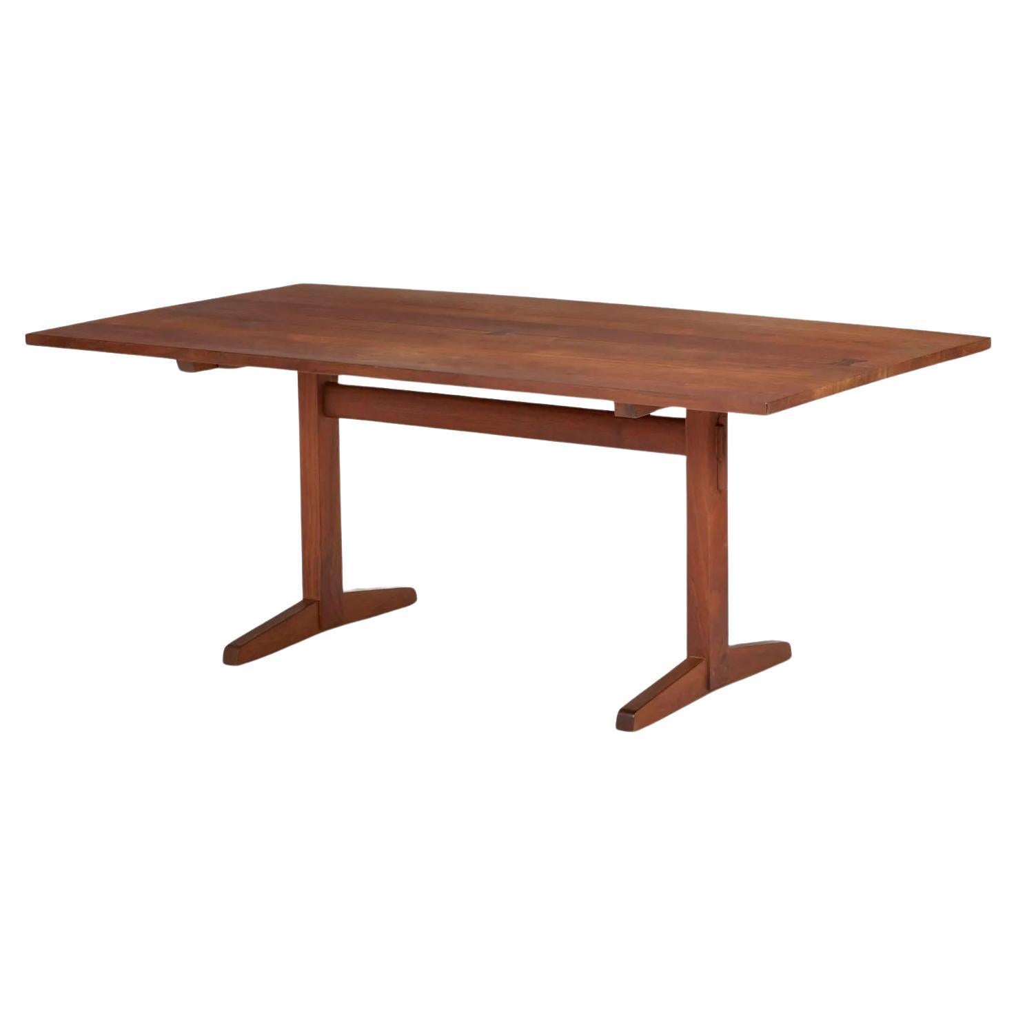 George Nakashima Trestle Dining Table with Rosewood Butterfly Joints at ...