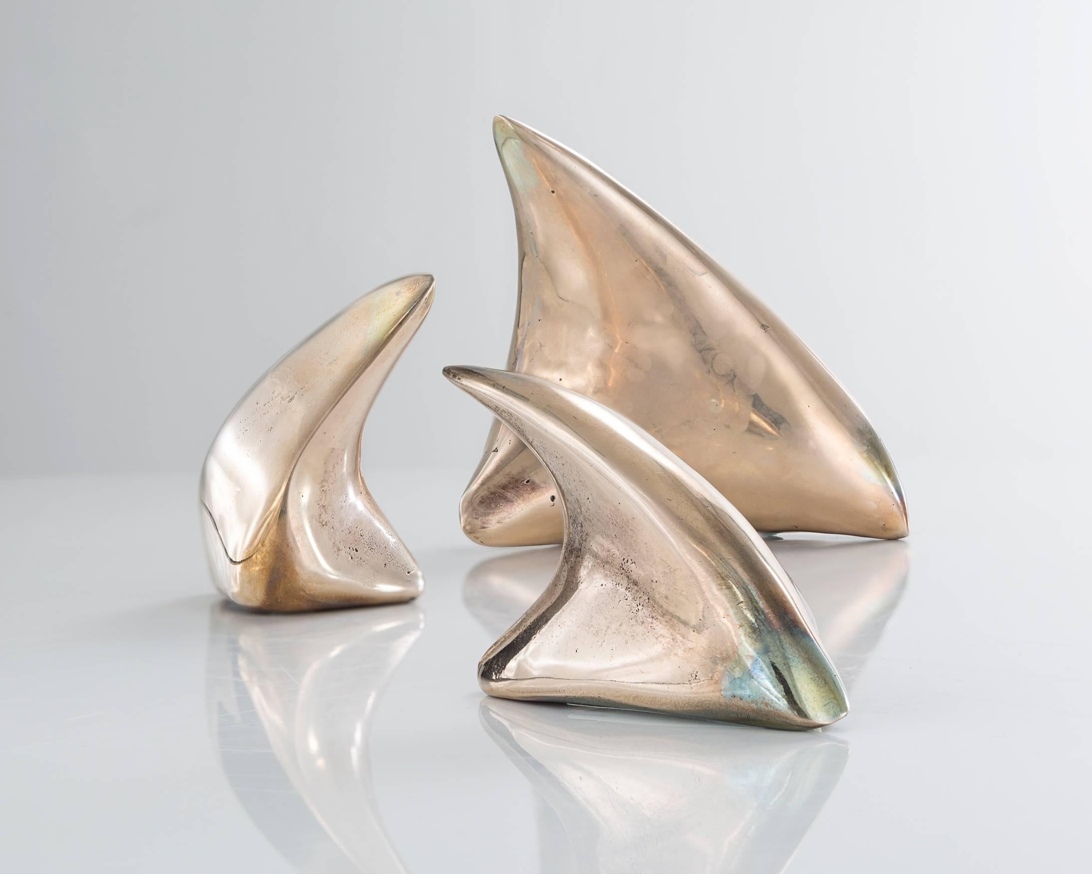 Sculptural Prehistoric Tooth Form in Bronze by Rogan Gregory, USA, 2014 ...