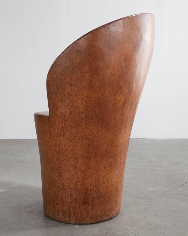 Solid Tree Trunk Lounge Chair at 1stDibs | tree trunk chair, trunk chair