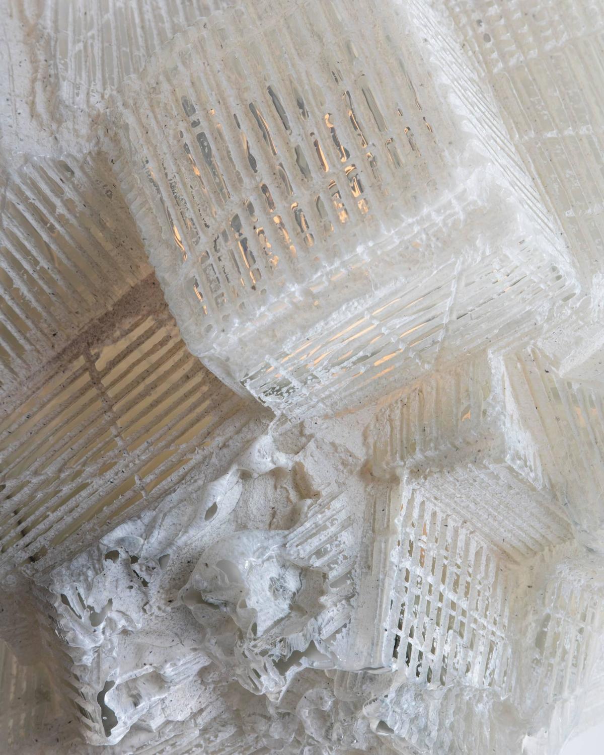 Unique Line Relief Pendant in Handblown, Cut-Glass by Thaddeus Wolfe ...