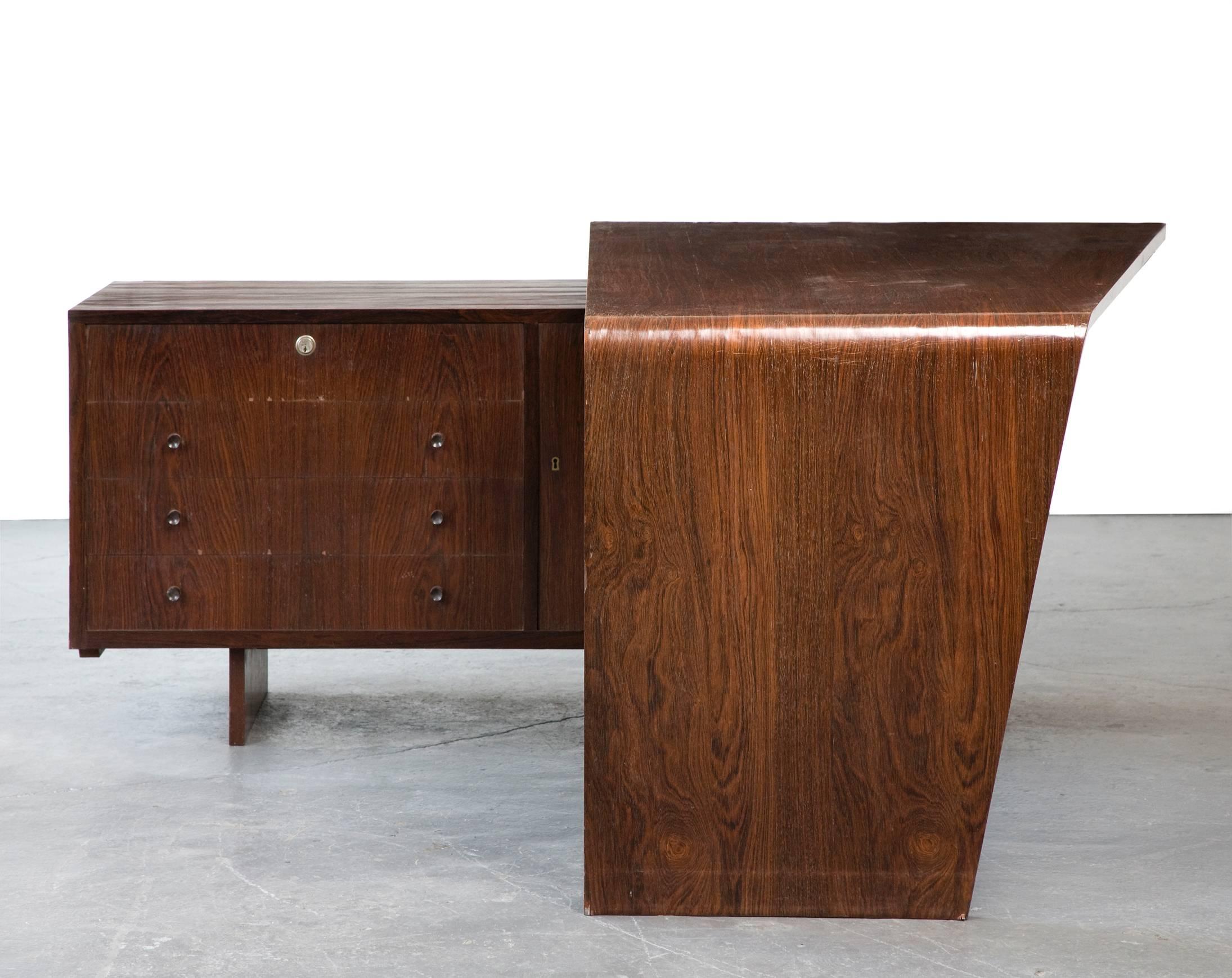 Jacaranda Desk by Joaquim Tenreiro, Brazil, 1950s For Sale at 1stDibs