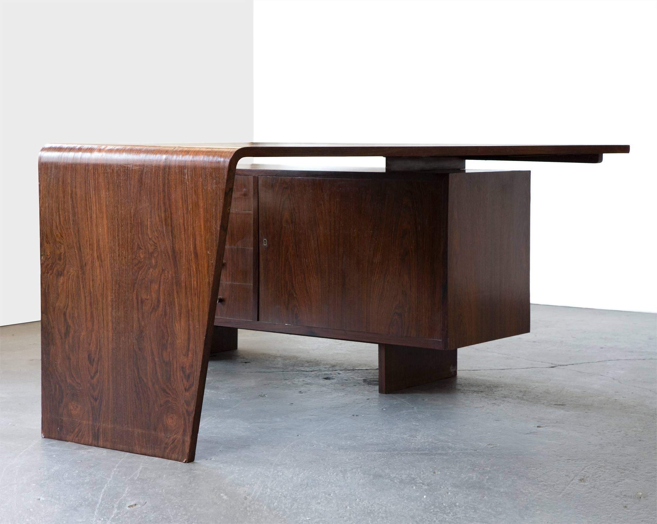 Jacaranda Desk by Joaquim Tenreiro, Brazil, 1950s For Sale at 1stDibs
