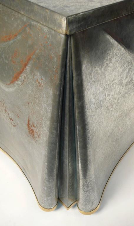 John Dickinson Galvanized Steel Console at 1stDibs