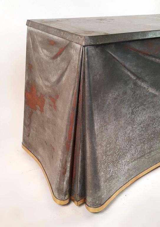 Galvanized Steel Console by John Dickinson at 1stDibs