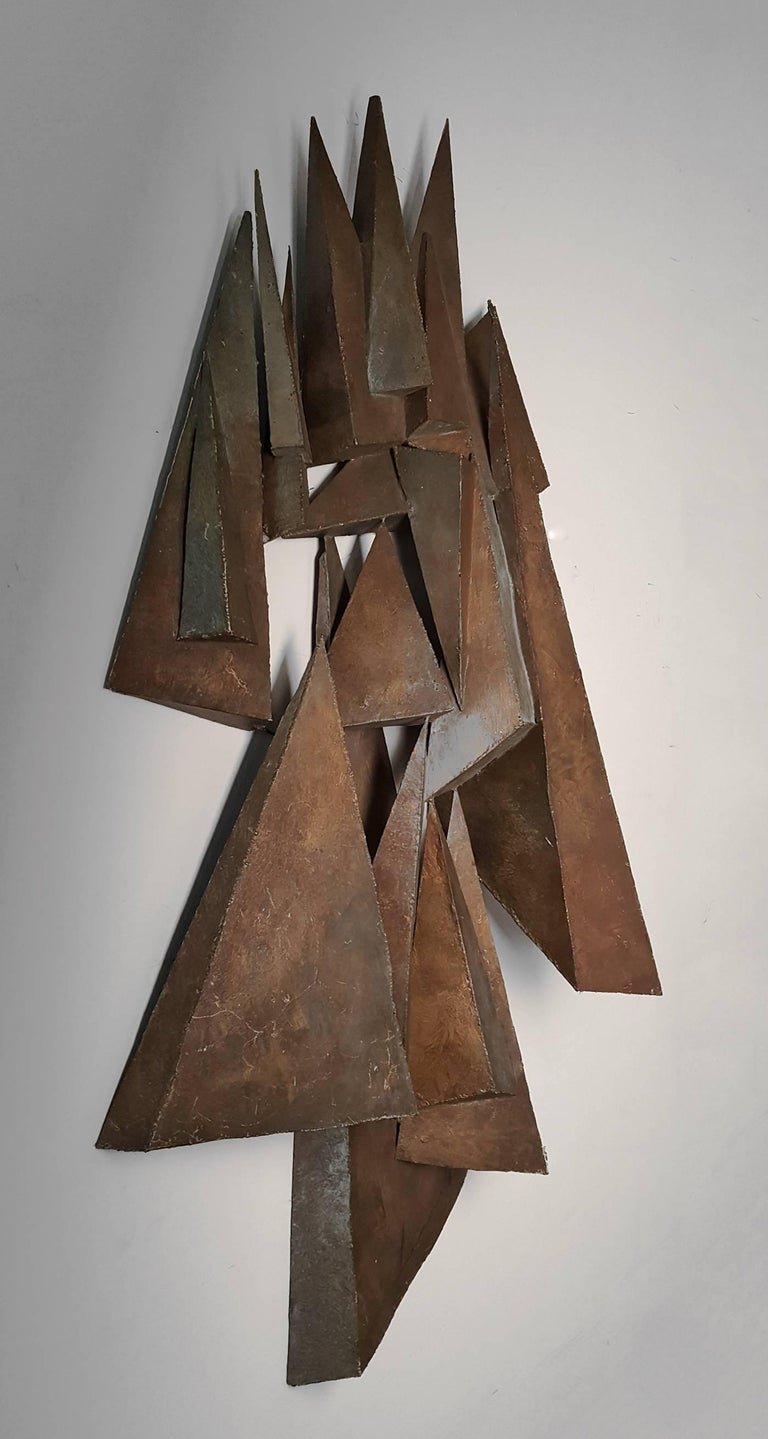 1970s Brutalist Wall Relief Sculpture at 1stDibs