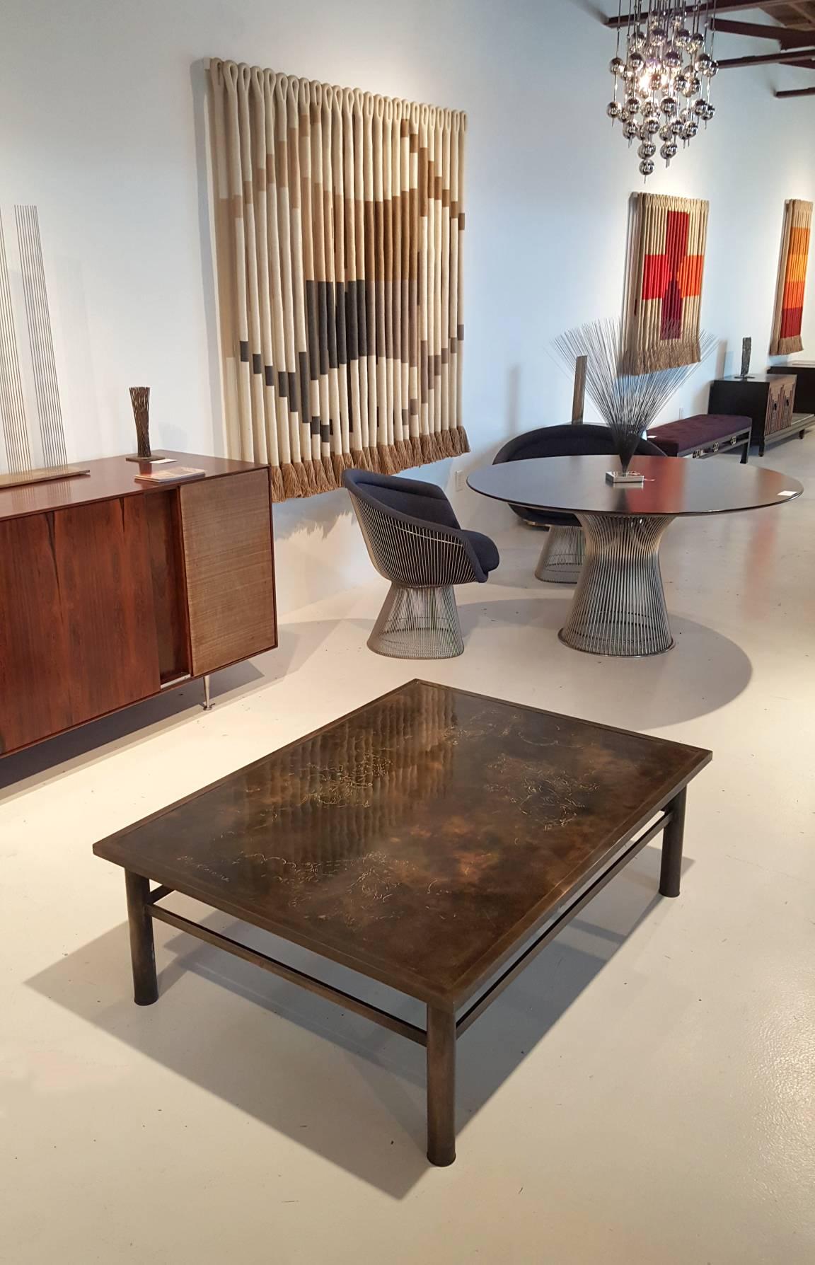 Philip and Kelvin LaVerne 'Classical' Motif Acid-Etched Bronze Coffee ...