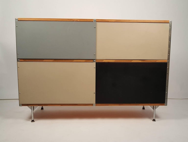 1950s Charles And Ray Eames Esu 200 Storage Unit Credenza For Herman
