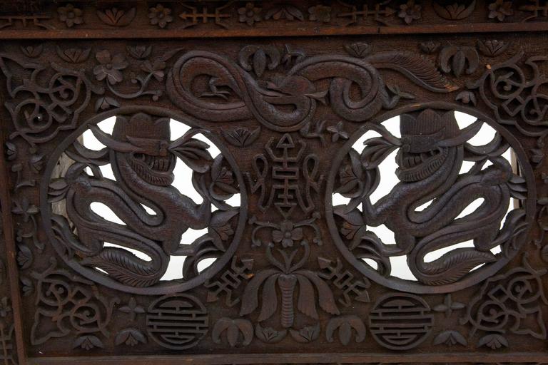 19th Century Chinese Hardwood Folding Traveling Desk Table at 1stDibs