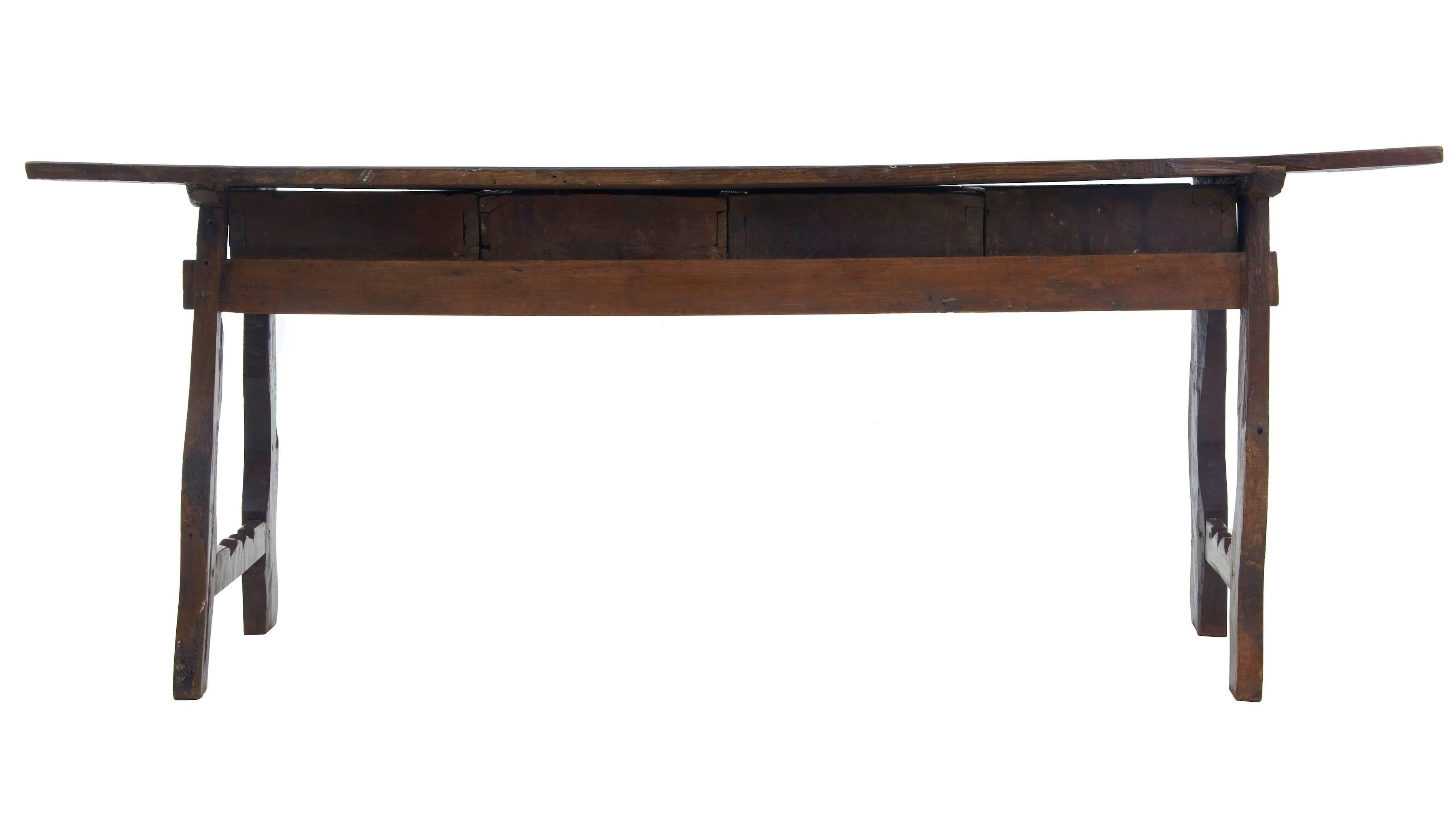 18th Century Spanish Chestnut Serving Table at 1stDibs