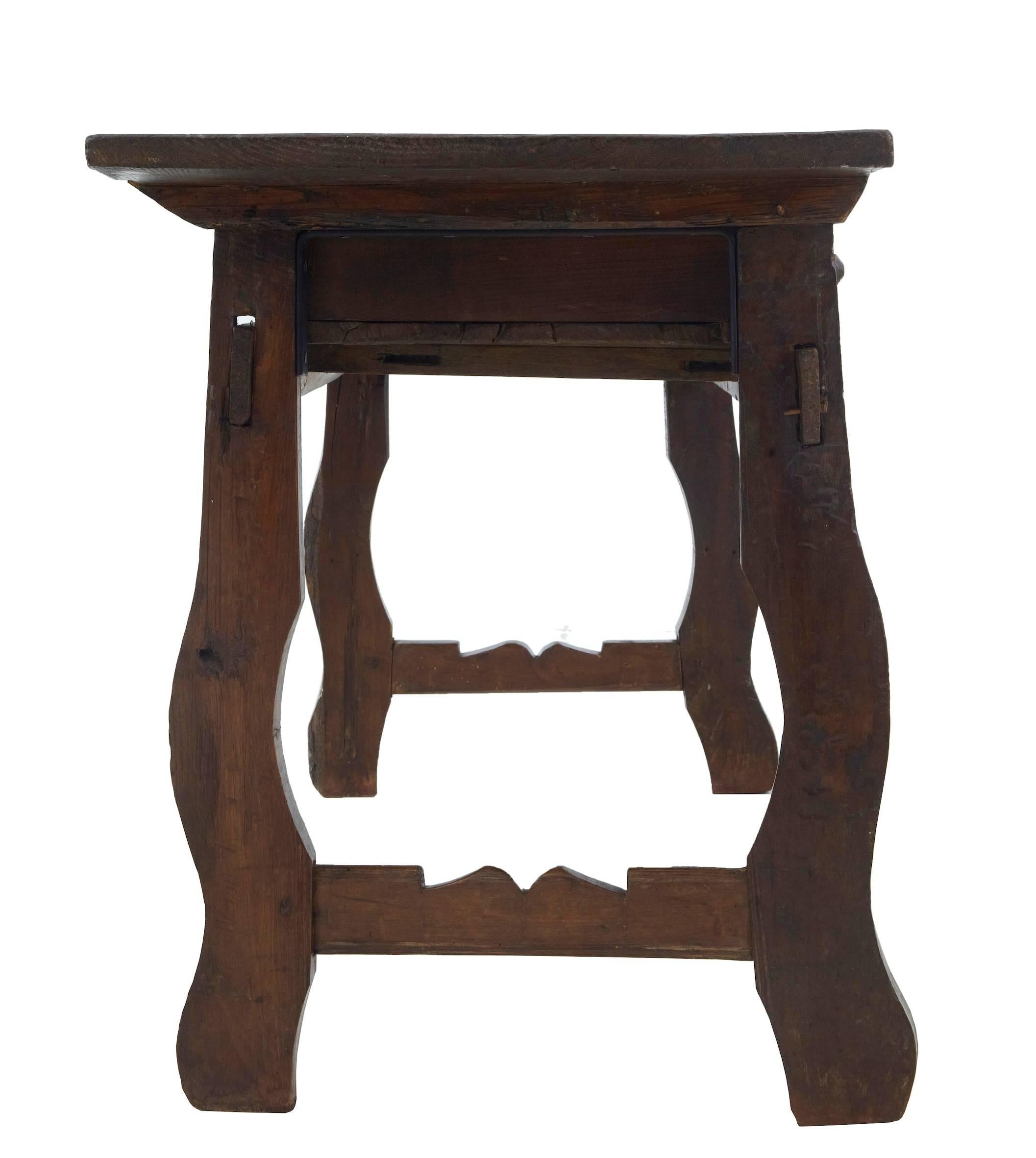 18th Century Spanish Chestnut Serving Table at 1stDibs