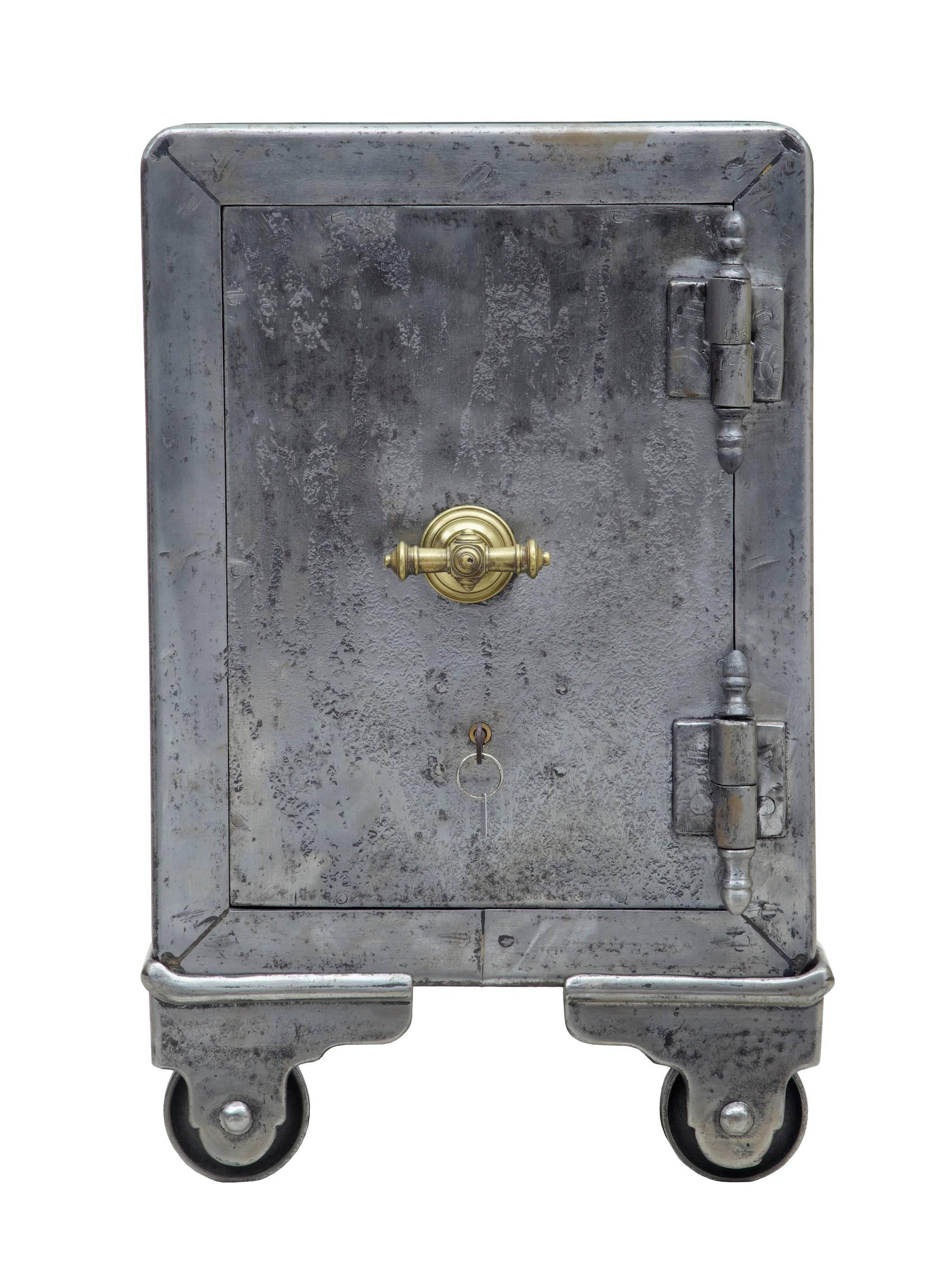 19th Century Victor Polished Steel Safe on Wheels at 1stDibs | antique ...