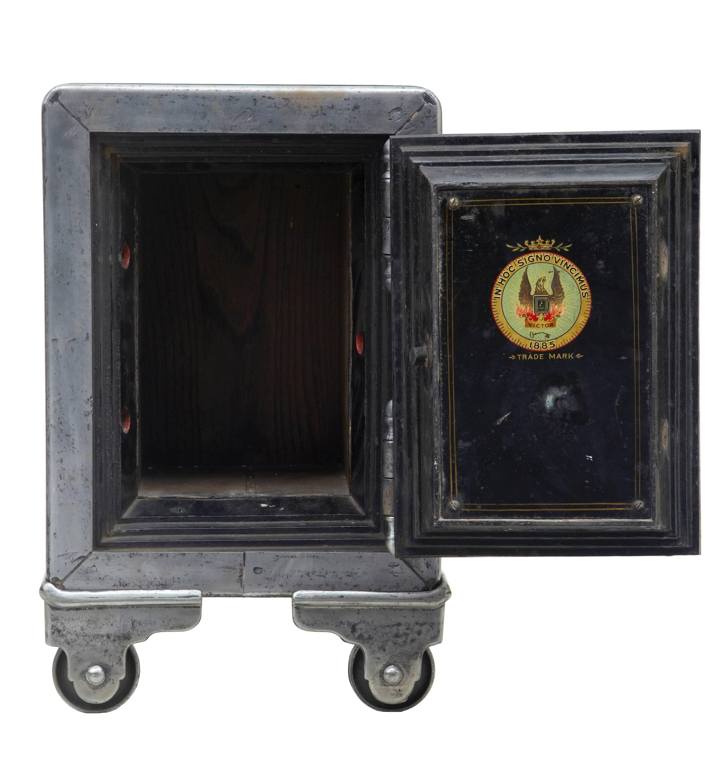 19th Century Victor Polished Steel Safe on Wheels at 1stDibs | antique ...
