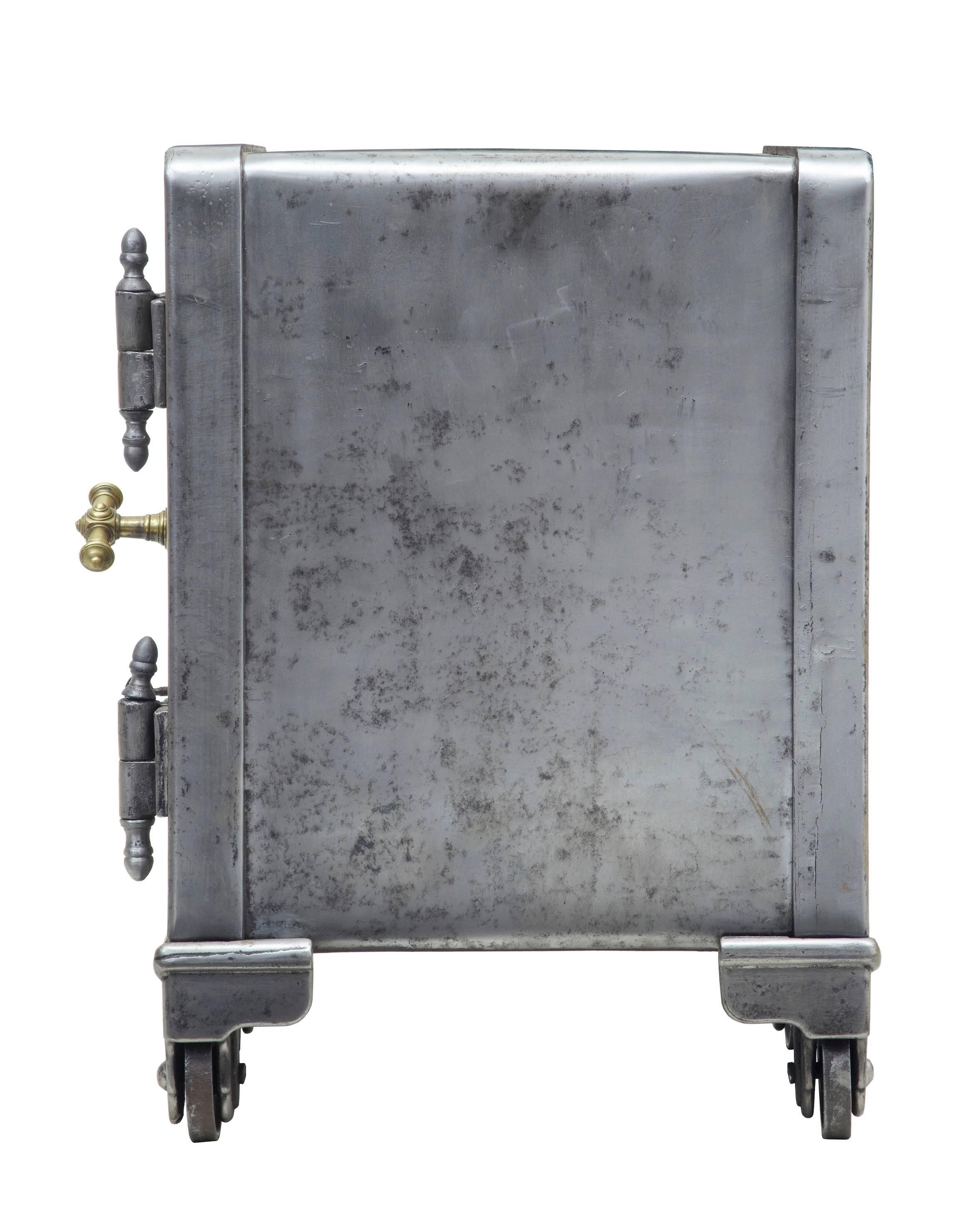 19th Century Victor Polished Steel Safe on Wheels at 1stDibs | antique ...