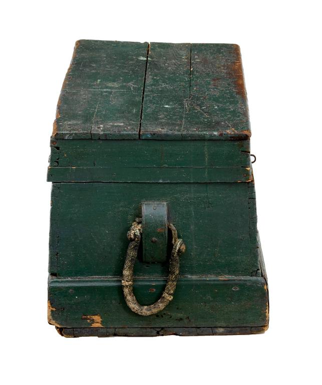 19th Century Rustic Swedish Pine Box at 1stDibs