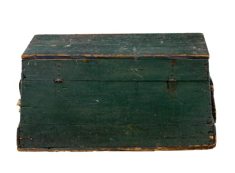 19th Century Rustic Swedish Pine Box at 1stDibs