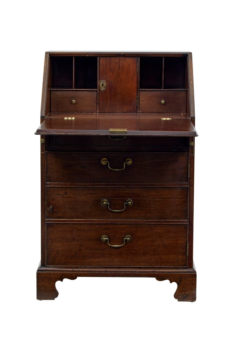 18th Century Georgian Mahogany Bureau at 1stDibs