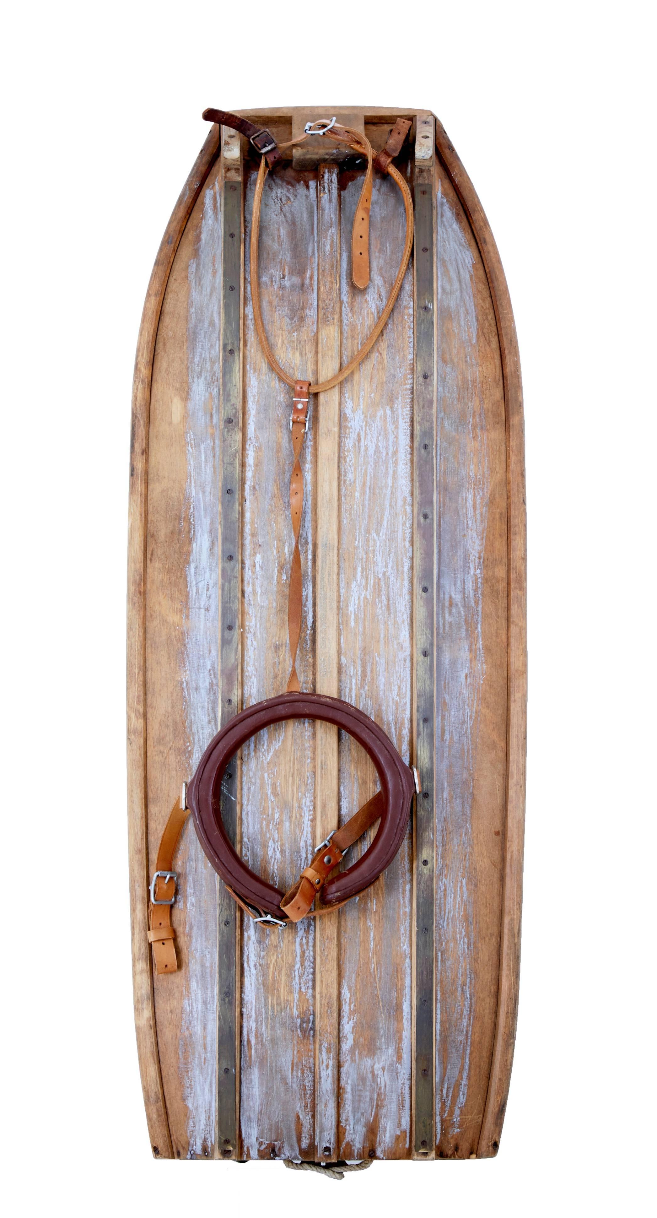 Early 20th Century Swedish Dog Tether and Sled at 1stDibs
