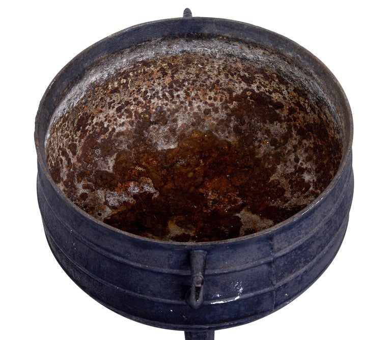 19th Century Cast Iron Vessel Pot at 1stDibs