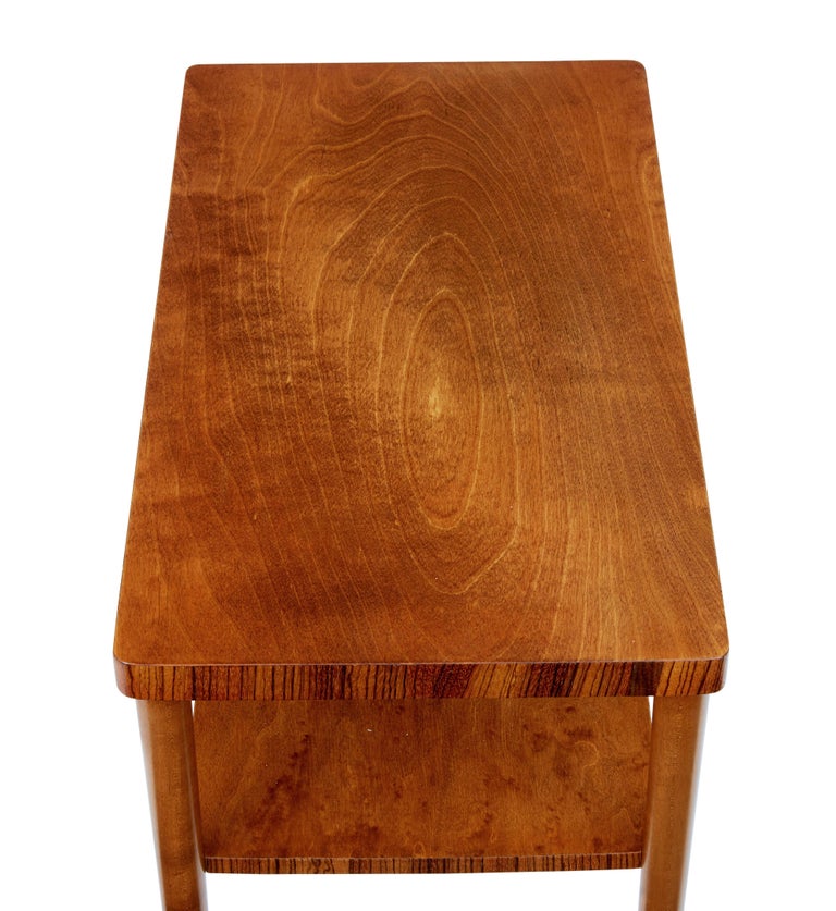 Pair of 1960s Swedish Birch Occasional Tables at 1stDibs