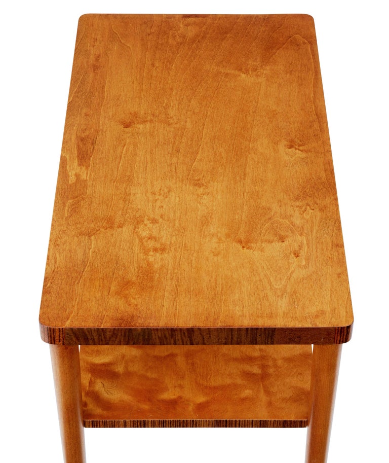Pair of 1960s Swedish Birch Occasional Tables at 1stDibs