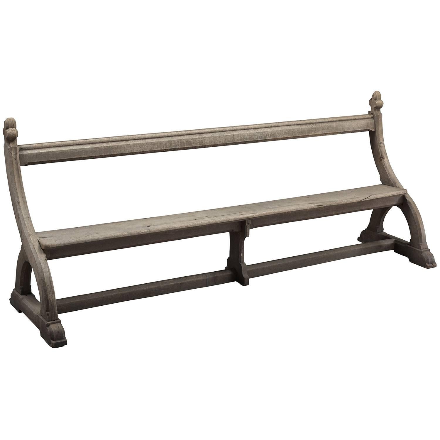 Oak Puginesque Bench For Sale at 1stDibs