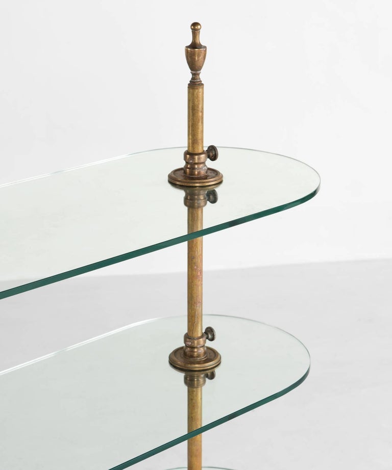 Brass and Glass Bistro Shelving Unit, circa 1910 at 1stDibs | brass ...