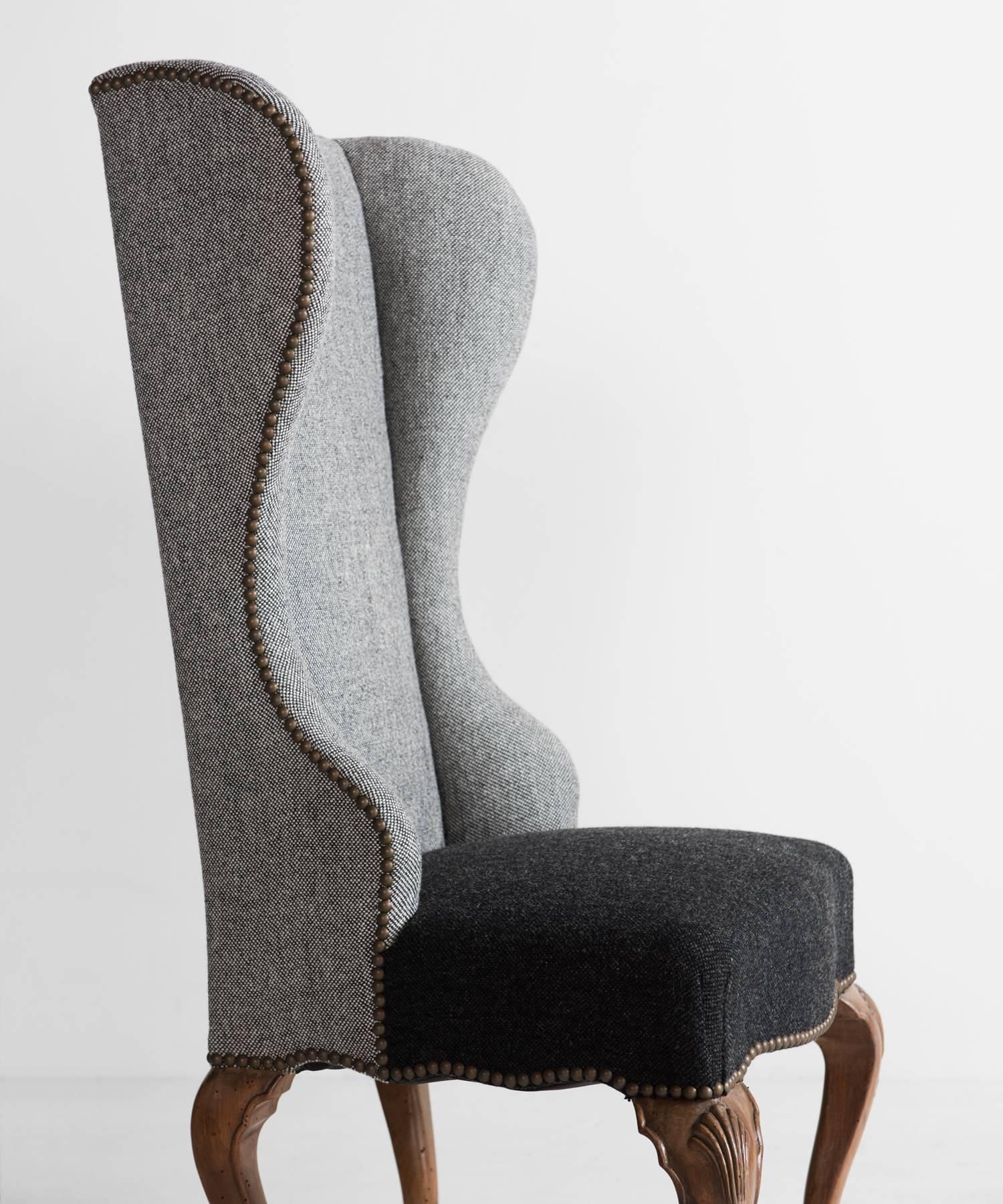 Pair of Narrow Wingback Chairs, circa 1900 at 1stDibs | narrow wing ...
