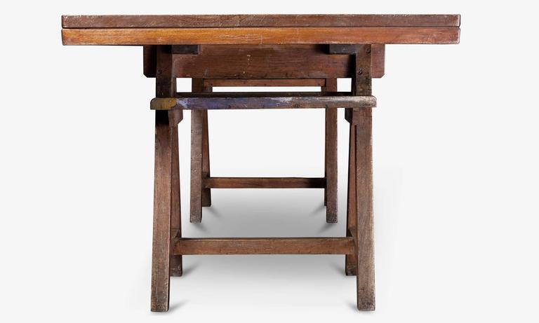 Art School Trestle Table at 1stDibs | artist trestle table, art trestle ...