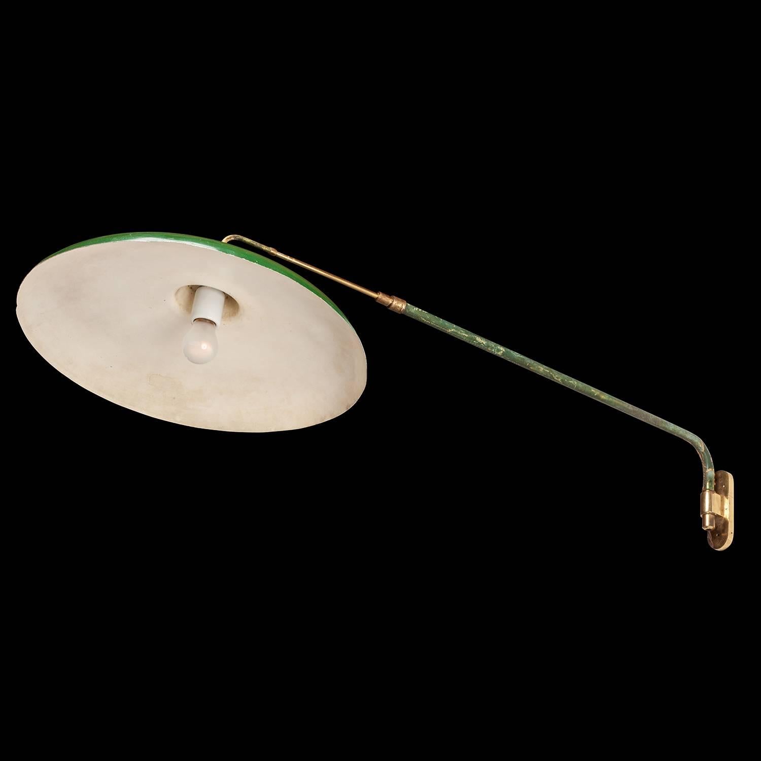 Green Extension Arm Lamp at 1stDibs
