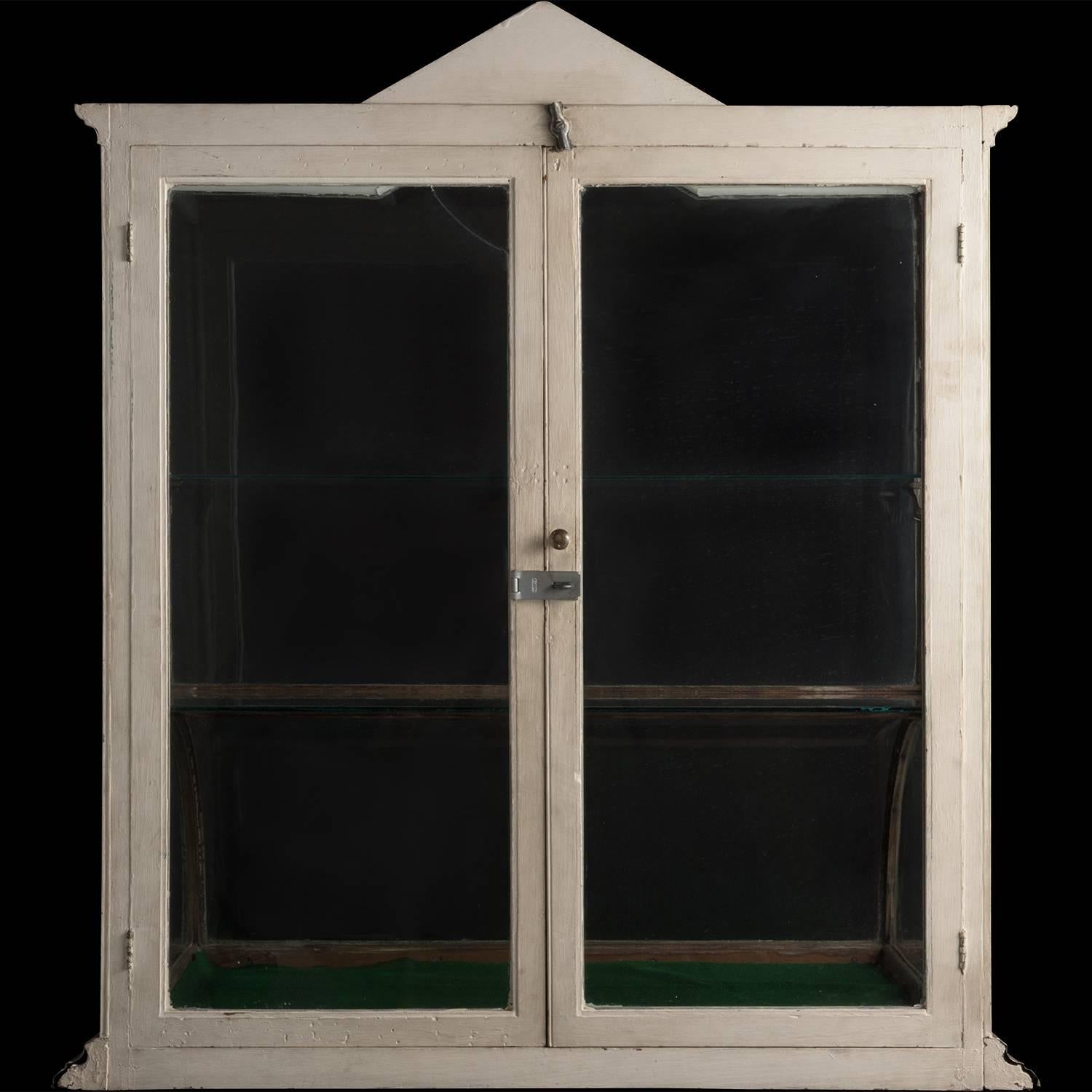 Nickel and Oak Tower Display Case, circa 1880 For Sale at 1stDibs