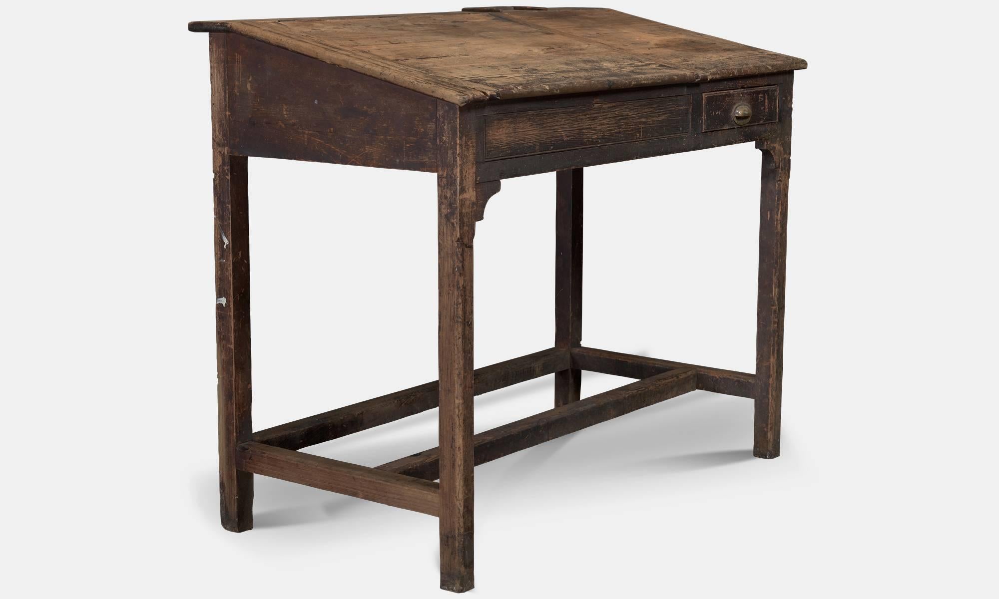 Pine Work Desk, circa 1870 at 1stDibs
