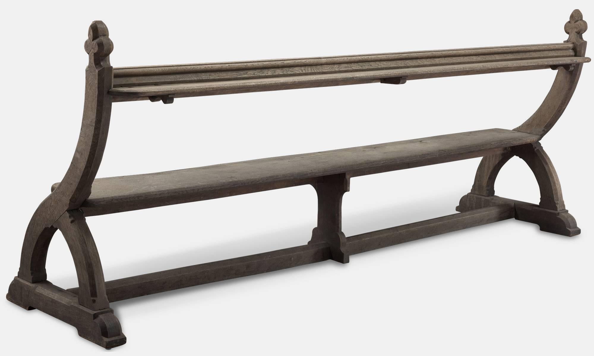 Oak Puginesque Bench For Sale at 1stDibs