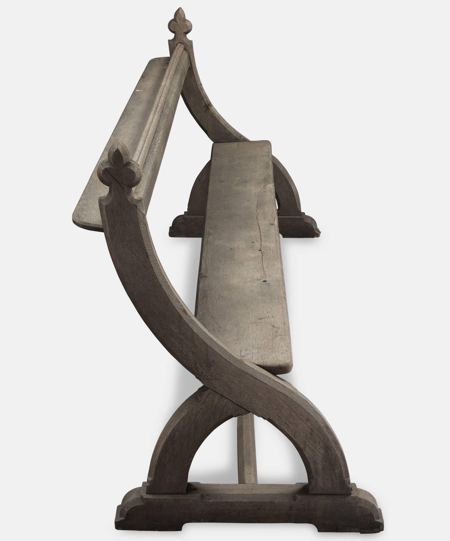 Oak Puginesque Bench For Sale at 1stDibs