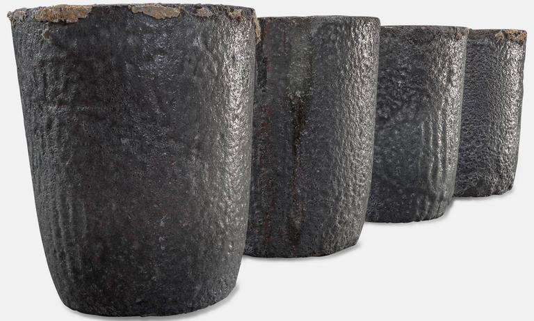 Cast Brazier Log Bins at 1stDibs