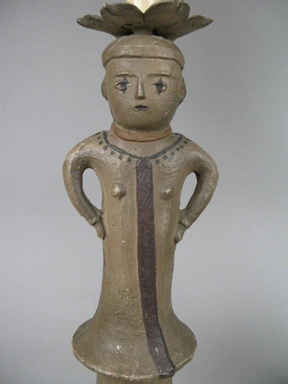 Pair of Antique Japanese Samurai Pottery Lamps at 1stDibs | antique ...