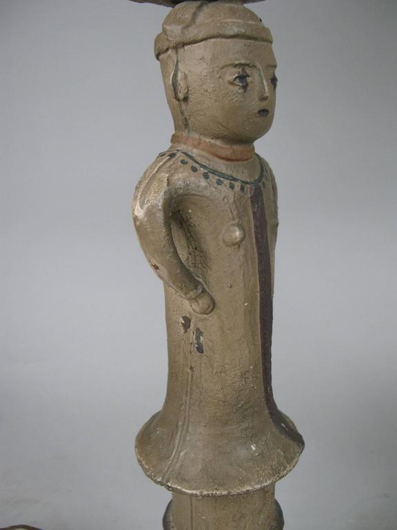 Pair of Antique Japanese Samurai Pottery Lamps at 1stDibs | antique ...