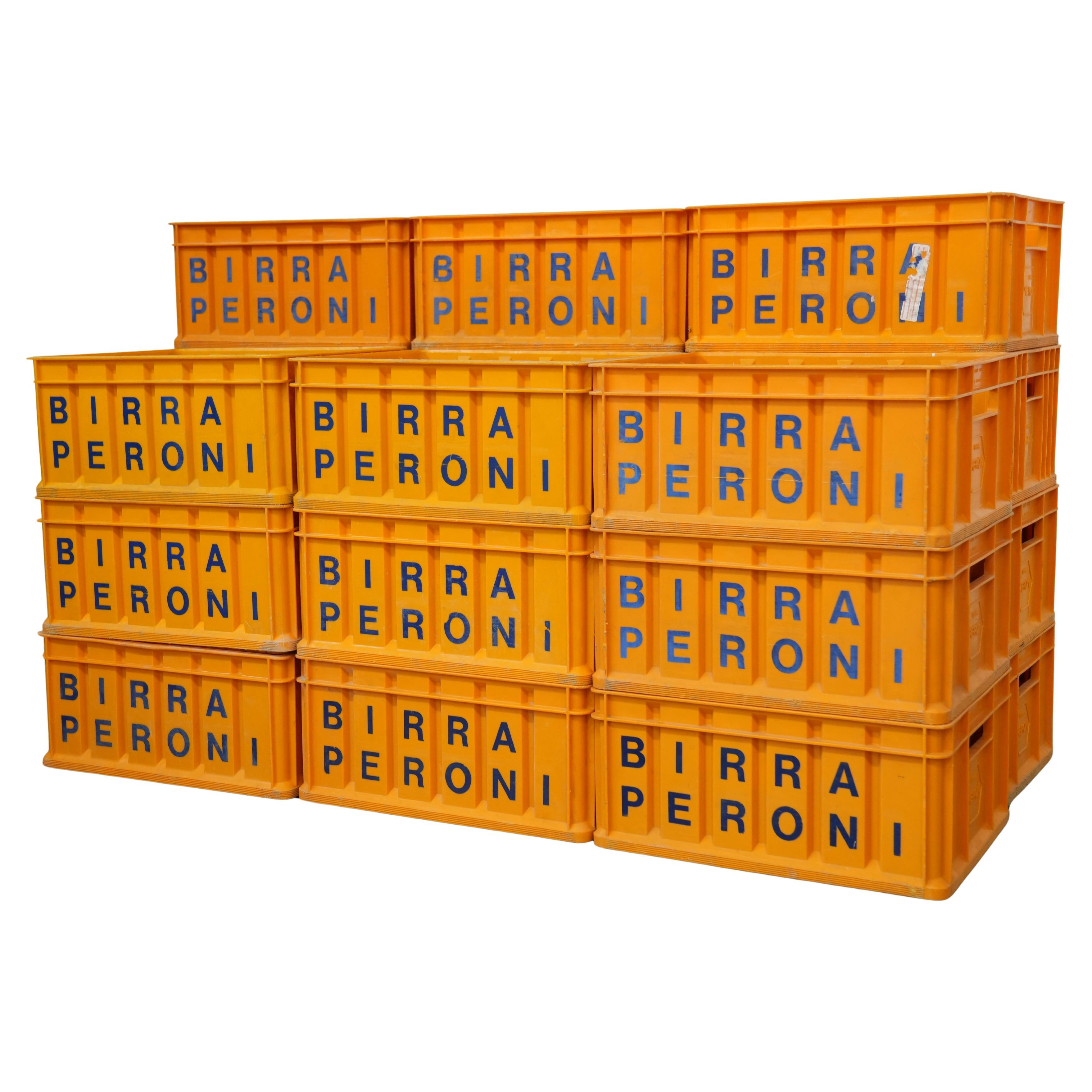 Vintage Peroni plastic beer crates, 1970s-80s For Sale at 1stDibs