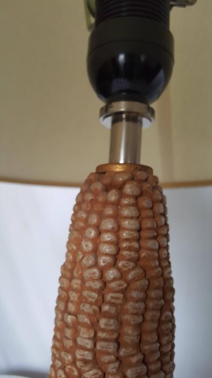 Pair of French "Corn" Lamps For Sale at 1stDibs