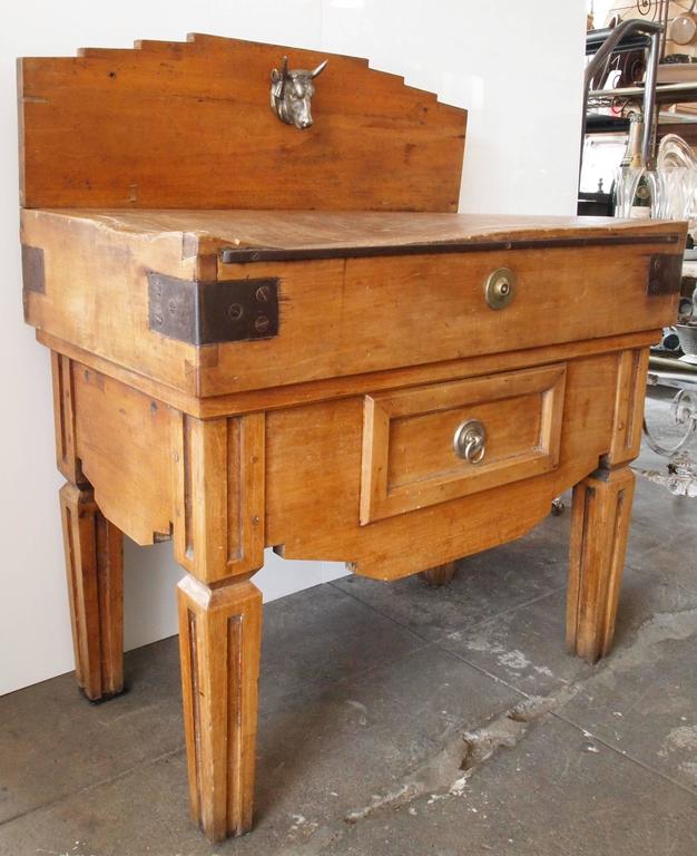 French Butcher Block at 1stDibs