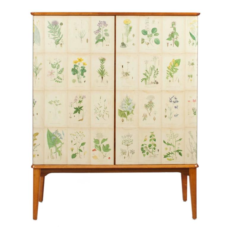 Floral Cabinet at 1stDibs