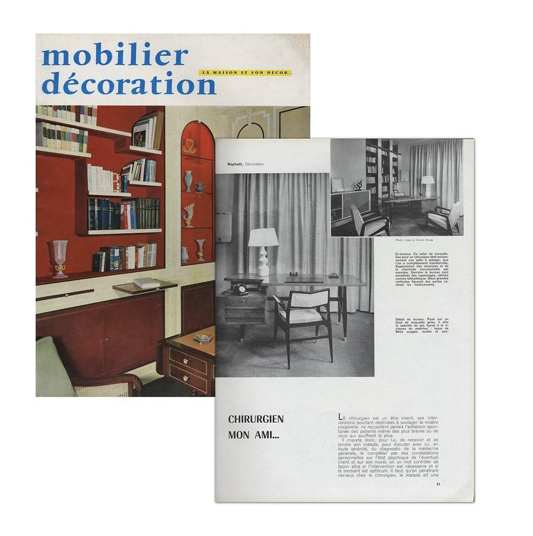 Raphael Raffel Pair of Stamped Chairs, 1955-1965 at 1stDibs