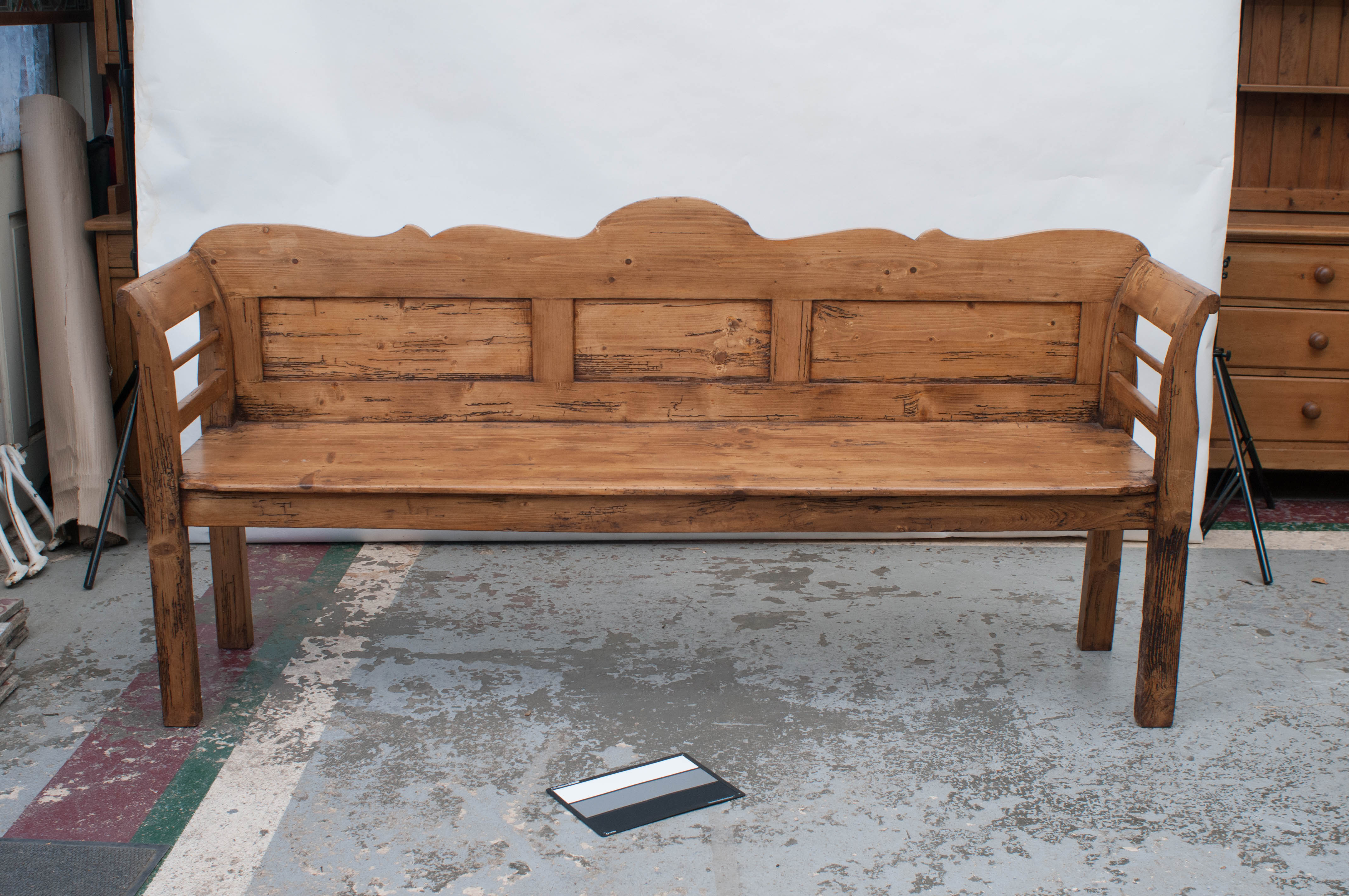 Pine Bench at 1stDibs