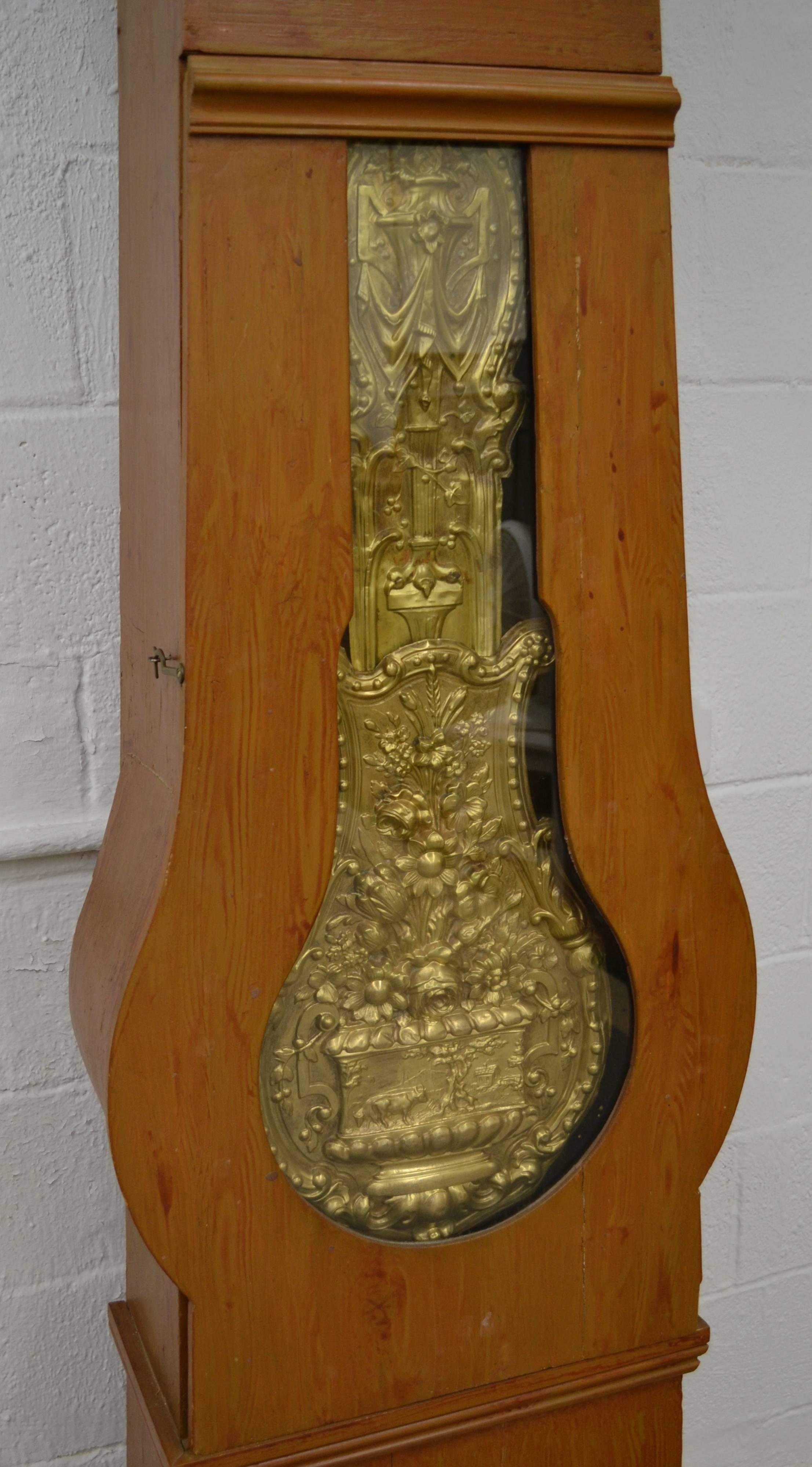 French Pine Longcase Clock 'Mock Clock' at 1stDibs | pine grandfather ...