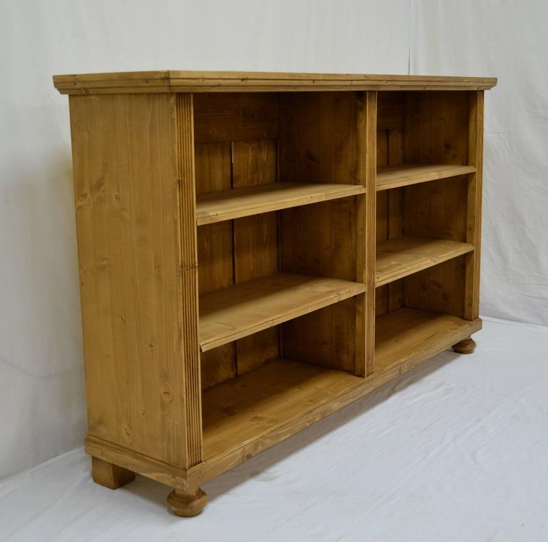 Pine Double Bookcase at 1stDibs