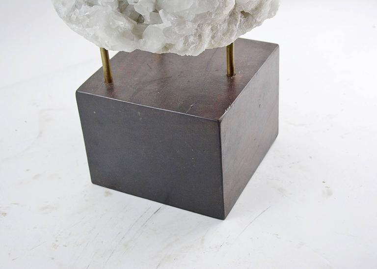 Large Quartz Crystal Mass with Display Stand For Sale at 1stDibs ...