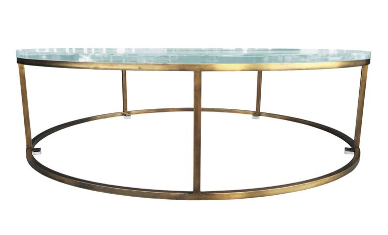Lucite and Solid Brass "Aro One" Low Table by Amparo Calderón Tápia For ...